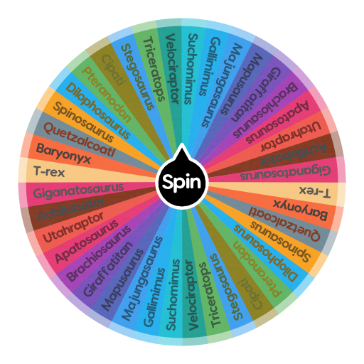 Dinosaurs [20] | Spin the Wheel - Random Picker