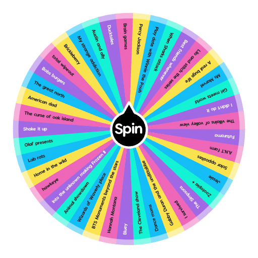 Disney shows | Spin the Wheel - Random Picker