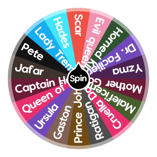 Disney Villainous board game | Spin the Wheel - Random Picker