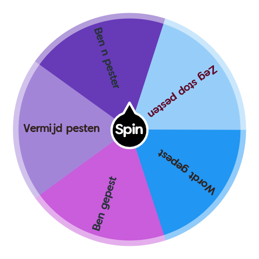 Draai het rad, en kijk of jou antwoord aansluit bij jou. IK > | Spin ...