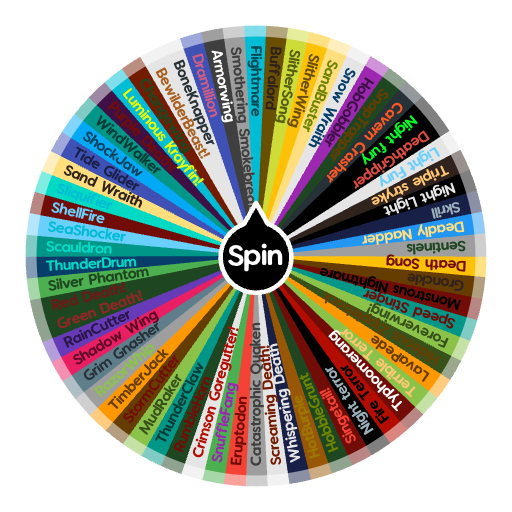 Dragons from HTTYD | Spin The Wheel - Random Picker