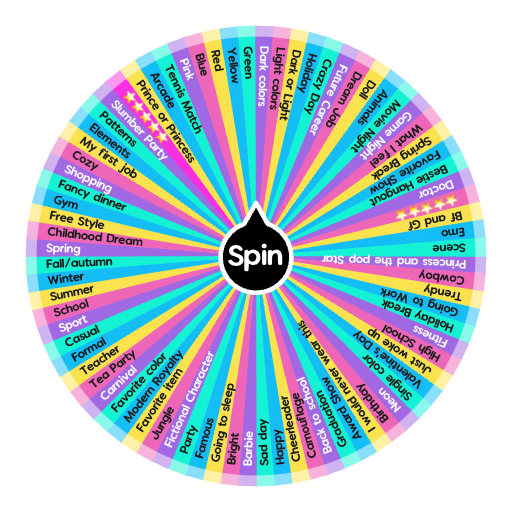 Dress up themes | Spin the Wheel - Random Picker