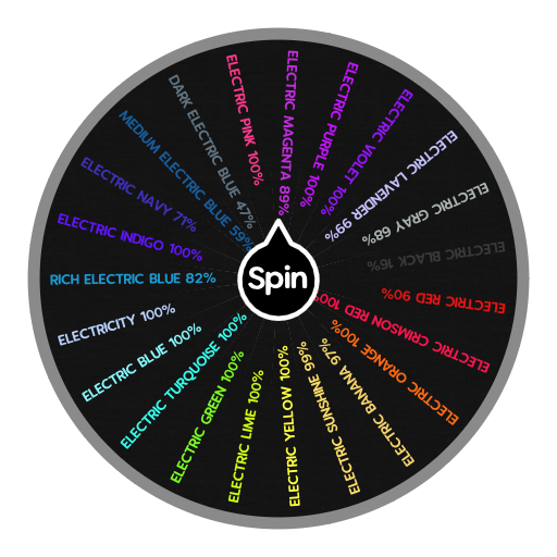 ELECTRIC COLORS | Spin the Wheel - Random Picker