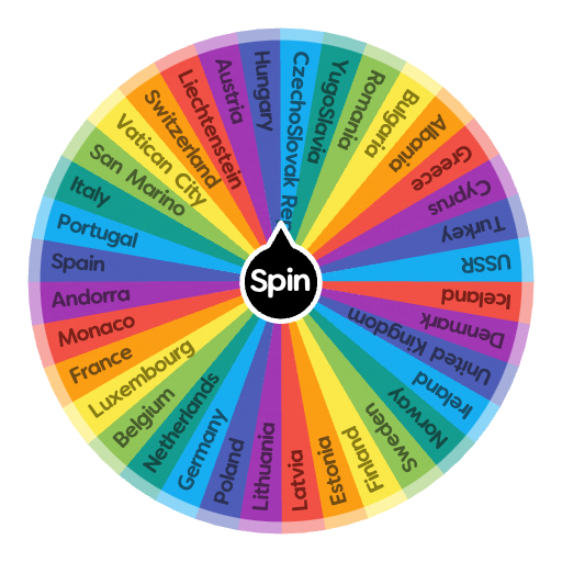 Europe 1938 | Spin the Wheel - Random Picker
