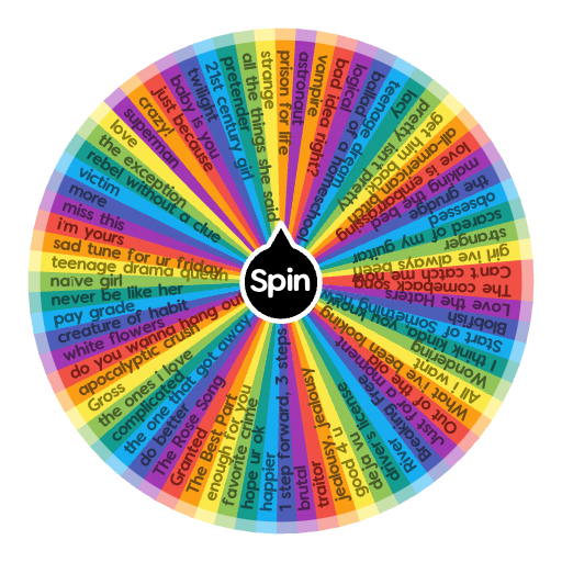 Every olivia rodrigo song (including unreleased ones) | Spin the Wheel ...