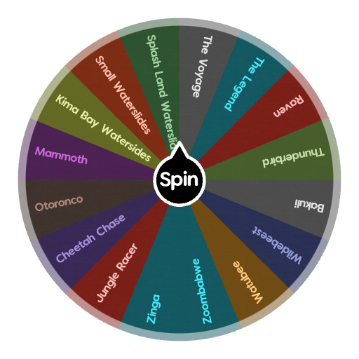 Every roller coaster and water slide | ride in Holiday World | Spin the ...