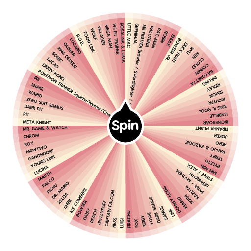Every Super Smash Bros Ultimate Fighter | Spin The Wheel - Random Picker