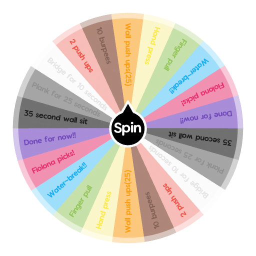 Exercise wheel 🌈 | Spin the Wheel - Random Picker
