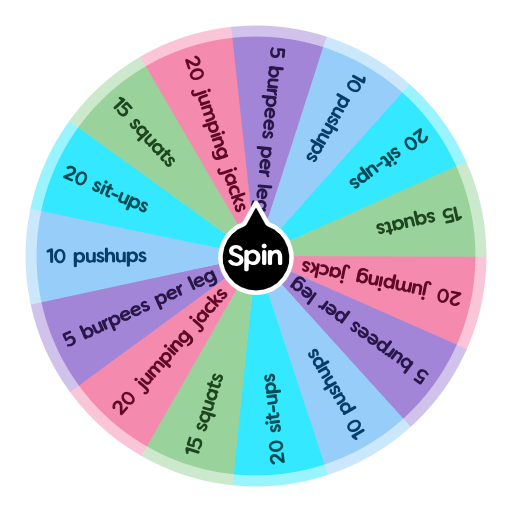 Exercises do two of them | Spin the Wheel - Random Picker