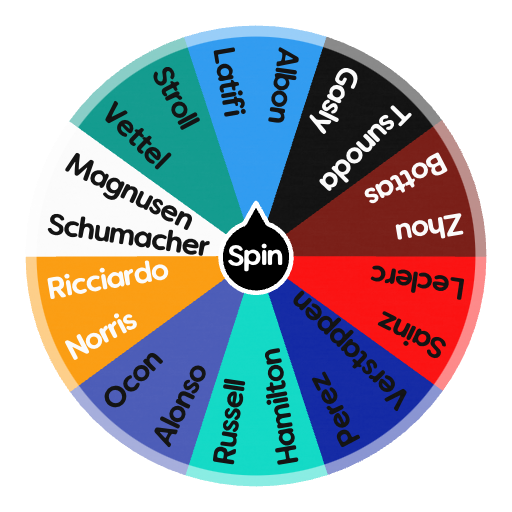 F1 2022 driver championship | Spin the Wheel - Random Picker