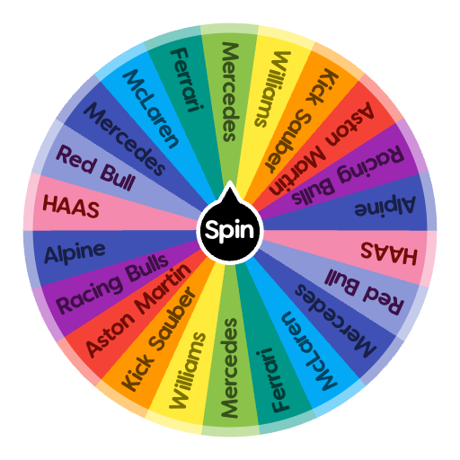 F1 Teams | Spin The Wheel - Random Picker