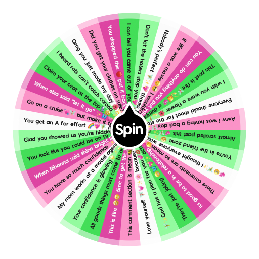 Fairy comments😘👹🧚‍♀️👼🏰 | Spin The Wheel App