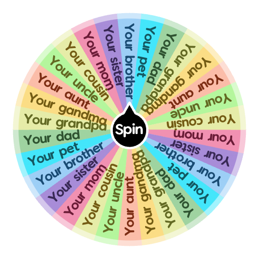 Family member pick | Spin the Wheel - Random Picker