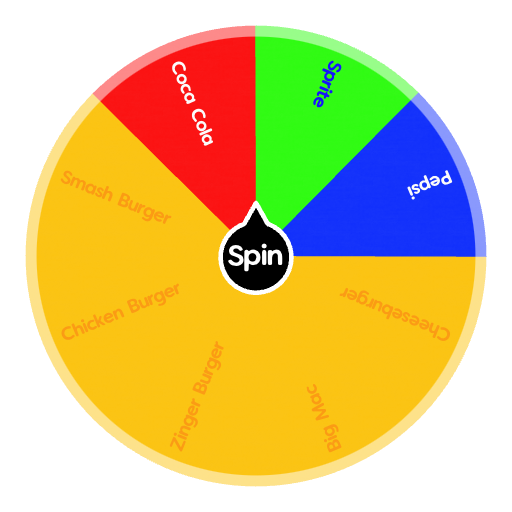 Fast Food and Drink Wheel | Spin the Wheel - Random Picker