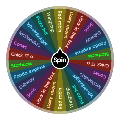 Fast foods🌮🍕🍔🌭 | Spin the Wheel - Random Picker