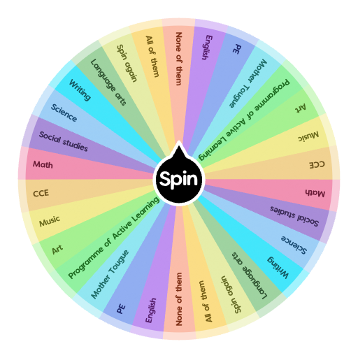 Favorite subject | Spin the Wheel - Random Picker