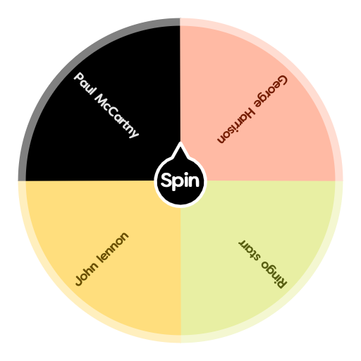 Favourite Beatle singer and player | Spin the Wheel - Random Picker