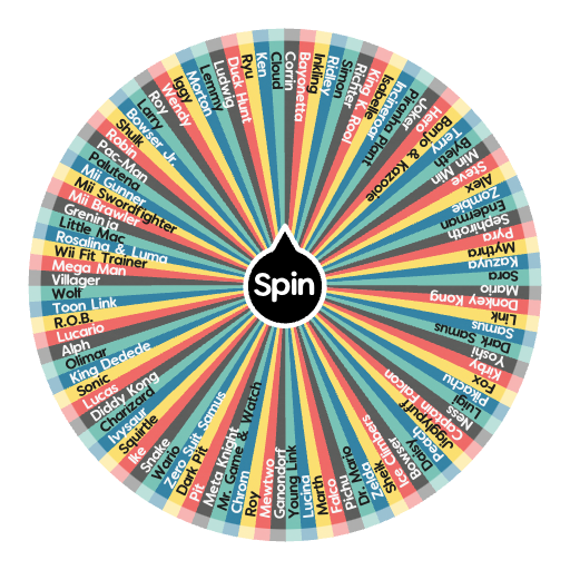 Fighters In Super Smash Bros. Ultimate | Spin The Wheel - Random Picker