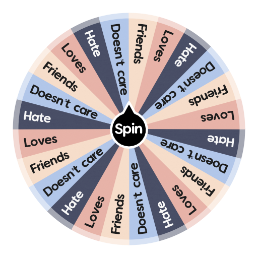 Find out if your crush loves you or not | Spin the Wheel - Random Picker