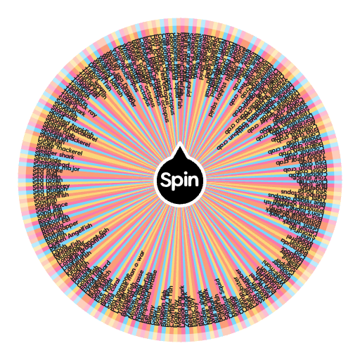 Fish and other underwater creatures wheel | Spin the Wheel - Random Picker