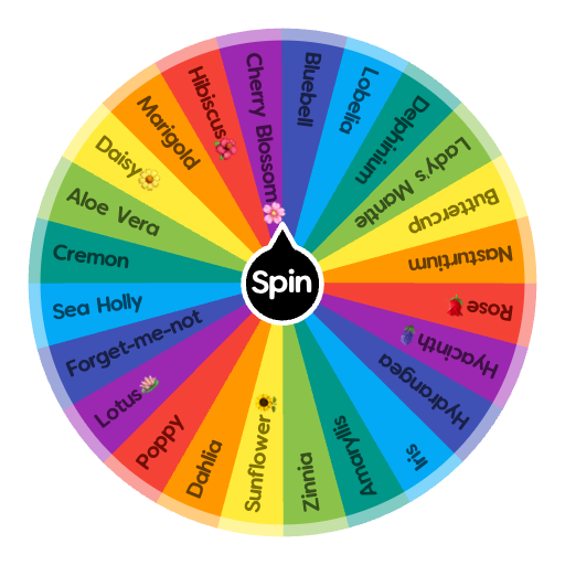 Flowers🌹🌷🌺🌸 | Spin The Wheel - Random Picker