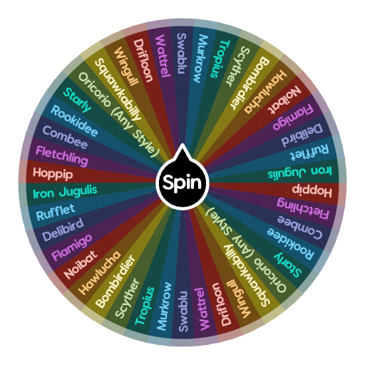 Flying Type Pokemon (Gen 9) | Spin the Wheel - Random Picker