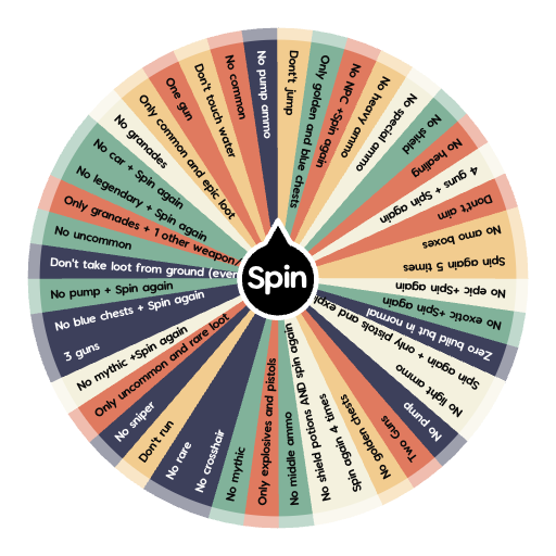 Fortnite challanges II | Spin the Wheel - Random Picker