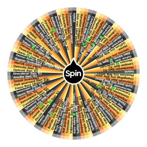 Fictional races and species. | Spin the Wheel - Random Picker