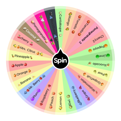 🍋🍊🫐🍉Fruit 🍍🍎🍓🍇 | Spin the Wheel - Random Picker