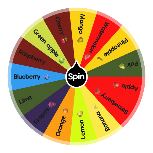Fruits to eat | Spin the Wheel - Random Picker