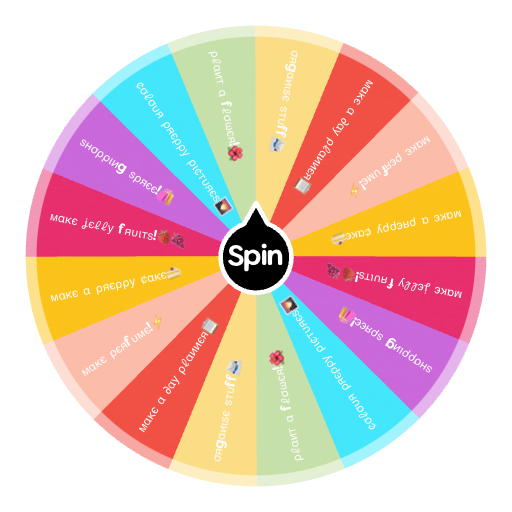 ʚ🍓ɞ ꒦꒷ρяєρρу тнιиgѕ тσ ∂σ💞🛼💌 | Spin the Wheel - Random Picker