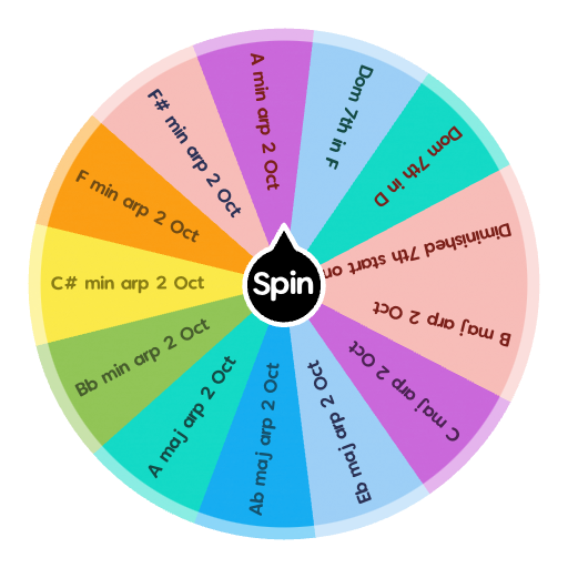 G5 arpeggios 84 bpm | Spin the Wheel - Random Picker