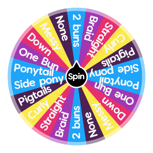 Gatcha Ponytail options | Spin The Wheel App
