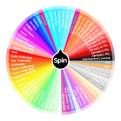 GD Difficulties (Mega Extended) | Spin the Wheel - Random Picker