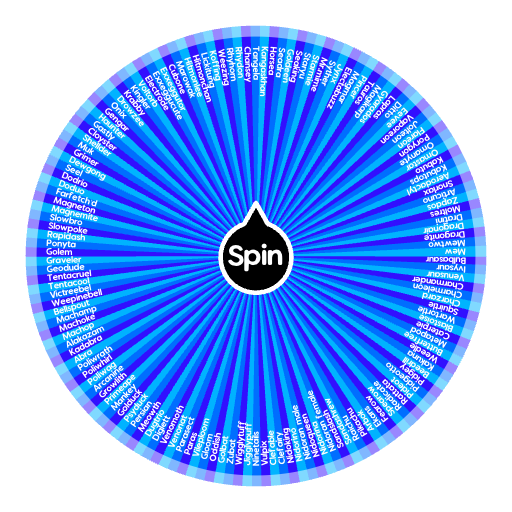 Gen 1 of Pokémon | Spin The Wheel - Random Picker