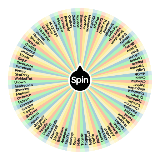 Gen II Pokémon Wheel | Spin the Wheel - Random Picker