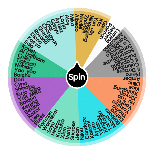 Genshin Impact Character(3.3-3.6 + Fatui harbingers) | Spin the Wheel - Random Picker