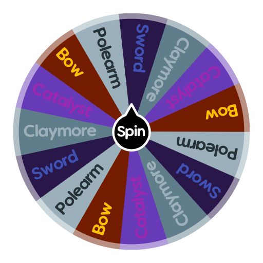 Genshin impact weapons | Spin the Wheel - Random Picker