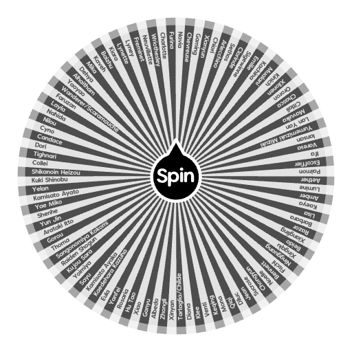 Genshin Names (All) - Made By XxFlowing_RiverxX | Spin the Wheel - Random Picker
