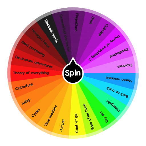 Geometry dash levels | Spin The Wheel - Random Picker