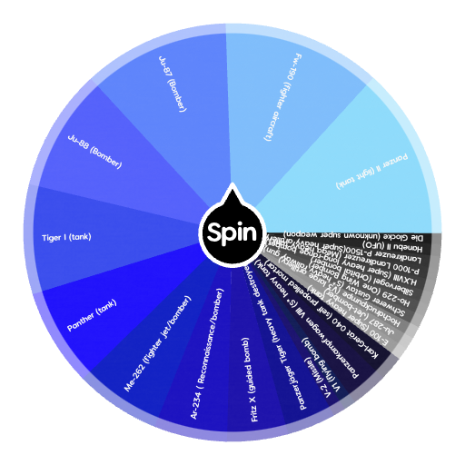 German tanks/aircrafts/Wonder Weapons in ww2. Not all vehicles!(Blue ...
