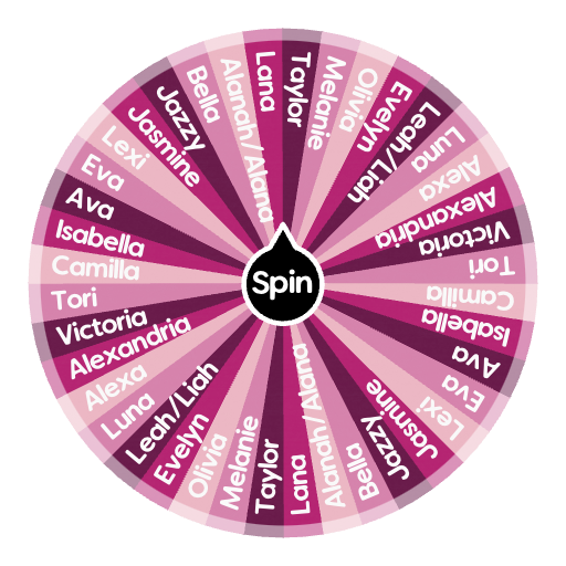 💖Girl names💖🩷 | Spin the Wheel - Random Picker