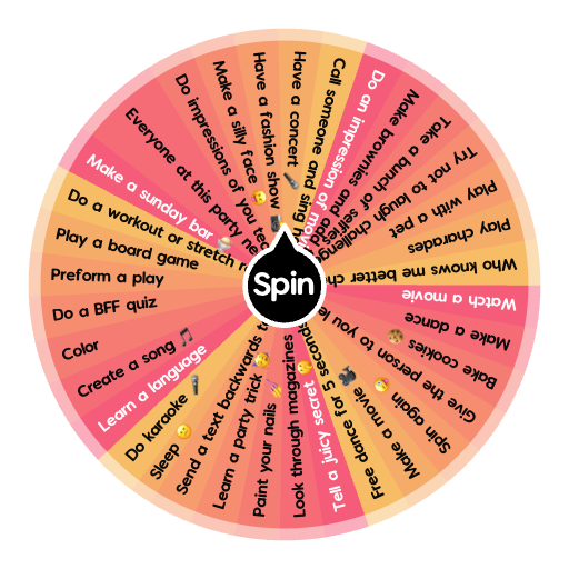 Girls Sleep Over🥳💗🍭🌸 Spin The Wheel Random Picker 4601