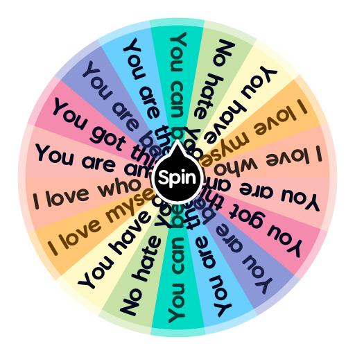 Good thoughts wheel you are awsome | Spin the Wheel - Random Picker