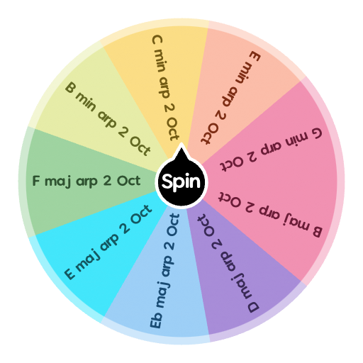 Grade 4 bassoon arpeggios 63 bpm | Spin the Wheel - Random Picker