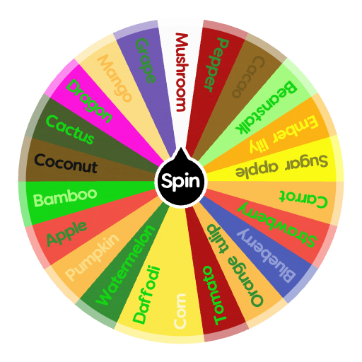 Grow a Garden seed shop | Spin The Wheel - Random Picker