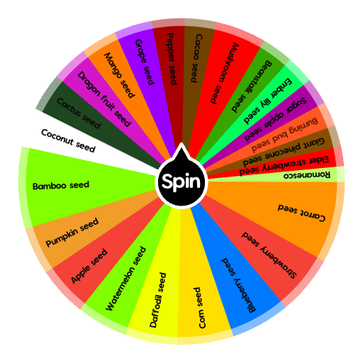 Grow a garden seed wheel | Spin the Wheel - Random Picker