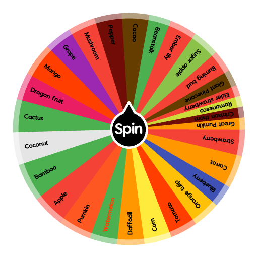 Grow a garden seeds | Spin The Wheel - Random Picker