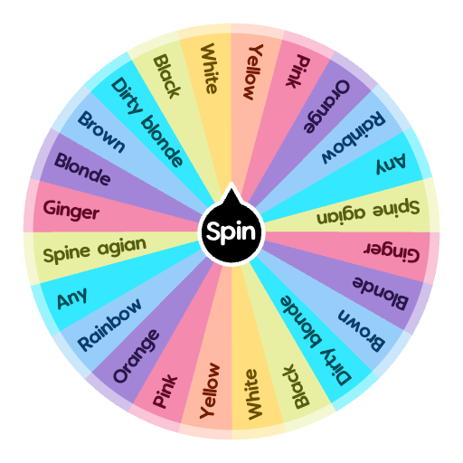 Hair color | Spin The Wheel - Random Picker