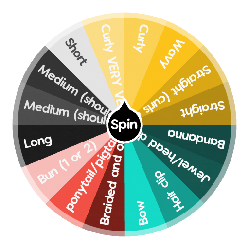 Hairstyle [includes everything Hopefully] | Spin the Wheel - Random Picker